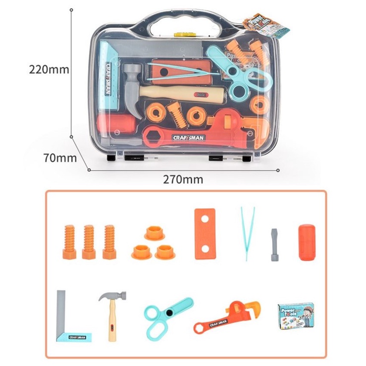 Jual Mainan Anak Ez Tool Box Tools Set Mainan Edukasi Anak Tools Koper ...