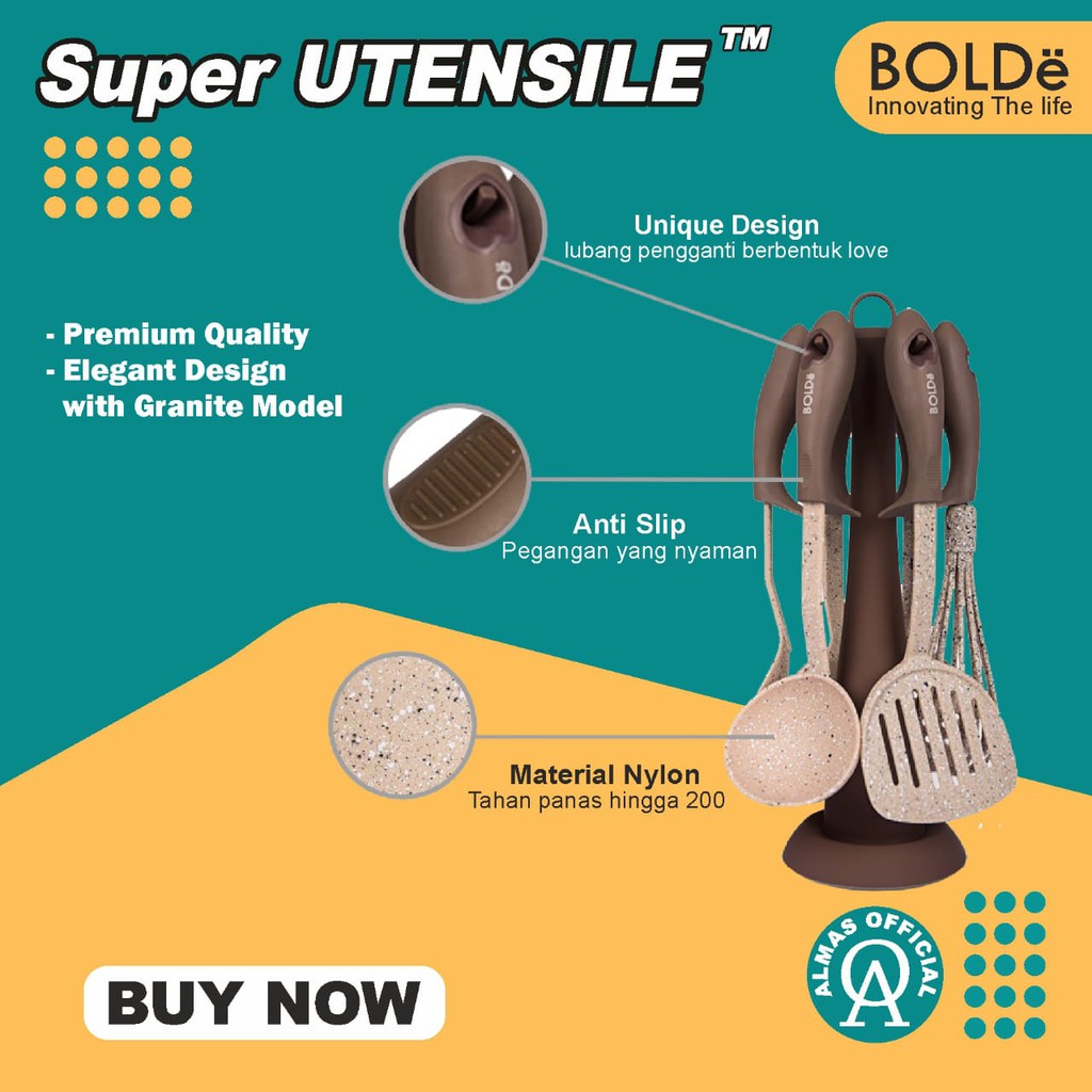 Jual Peralatan Masak Spatula Bolde Set Perlengkapan Maxim Bundling ...