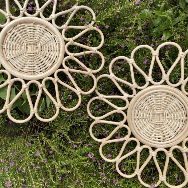 Jual Petal Rattan Placemats/Alas Piring Rotan/Tatakan Piring Rotan ...