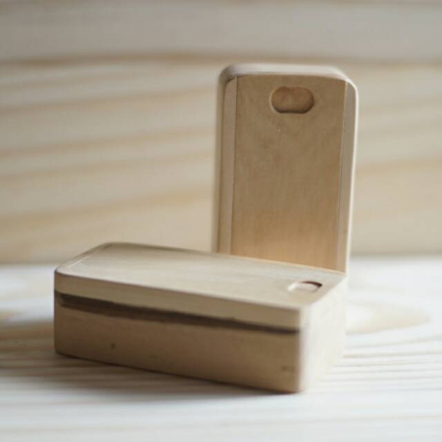 Jual Kotak Usb Box kayu Tempat Flashdisk Kecil Bok Mini Penyimpanan ...