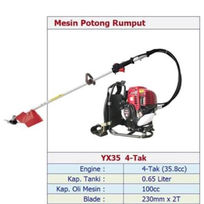 Jual Mesin Potong Rumput 4Tak YAMAMAX YX35 YX 35 4 Tak Brush Cutter Gendong | Shopee Indonesia