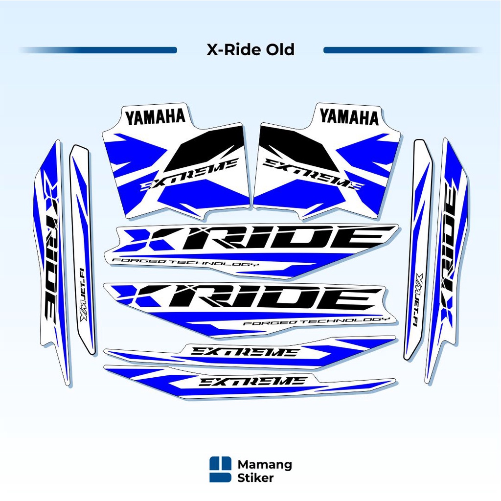 Jual Striping XRIDE Old Variasi (21) X Ride 115 Lama Sticker Stiker ...