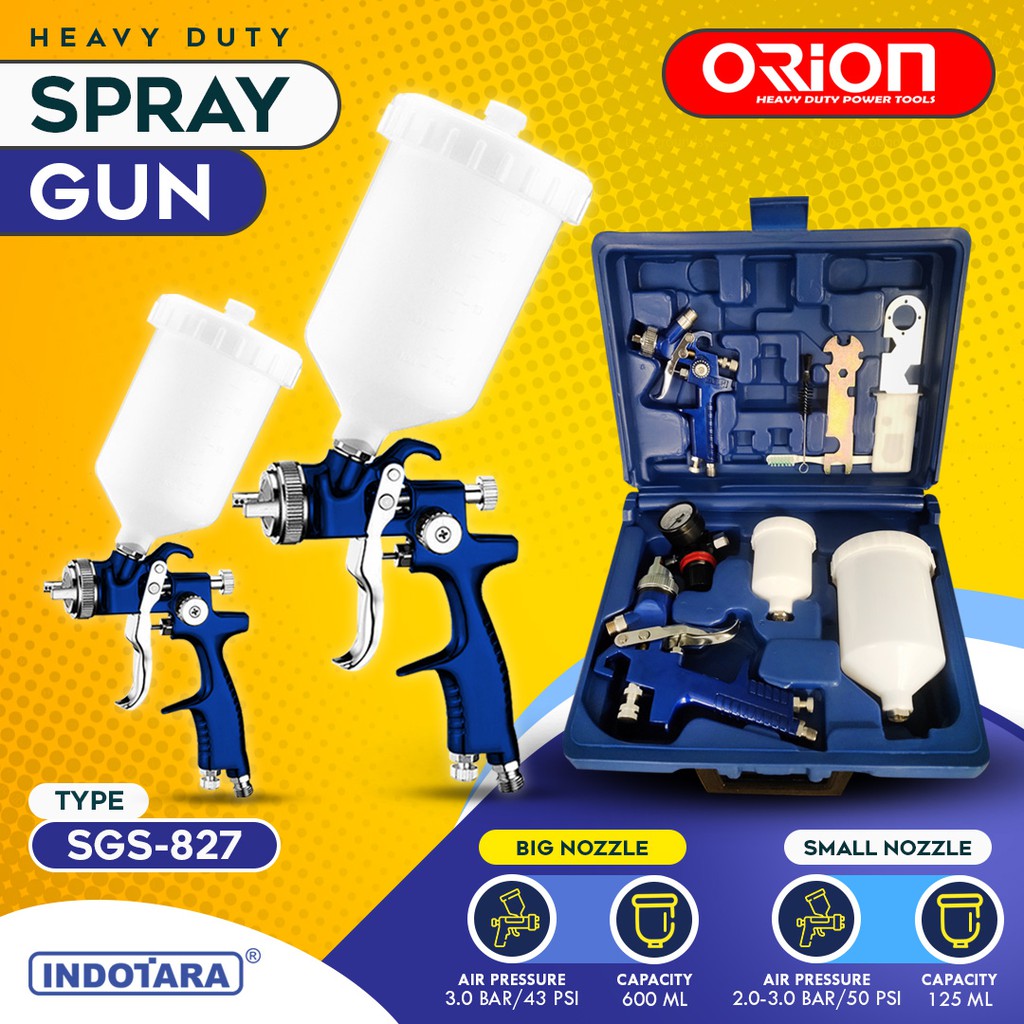 Jual Alat Semprotan Cat Spray Gun Air Dust Orion SGS827 | Shopee Indonesia