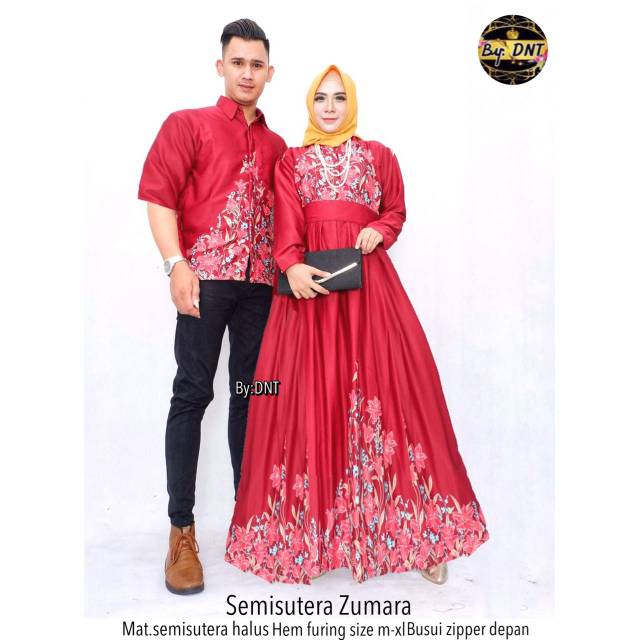 Jual Baju Batik Couple Semisutera Zumara | Shopee Indonesia