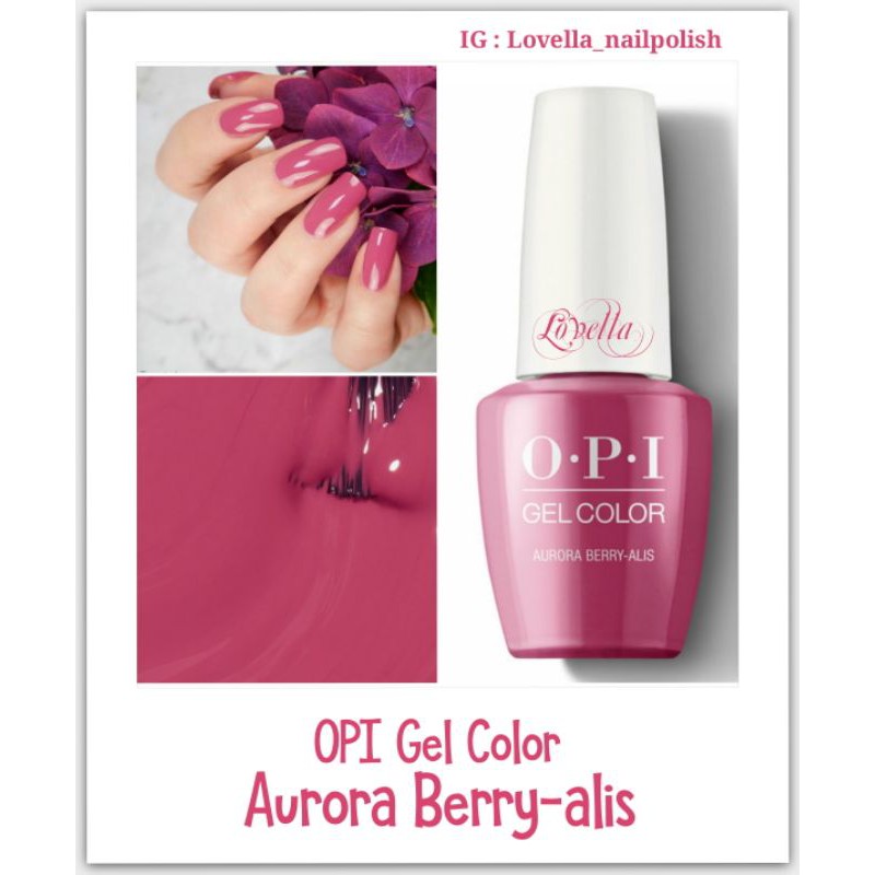 Jual OPI Gel Color - Aurora Berry-alis ( OPI ORIGINAL / OPI Nail Polish ...