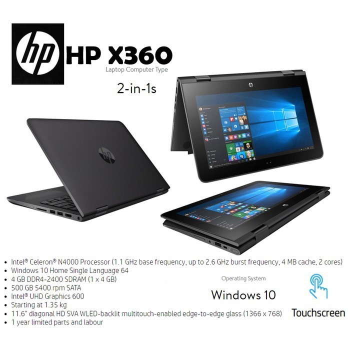 Jual Laptop/Notebook Flip 360 Derajat Touchscreen Bundling harga [free ...
