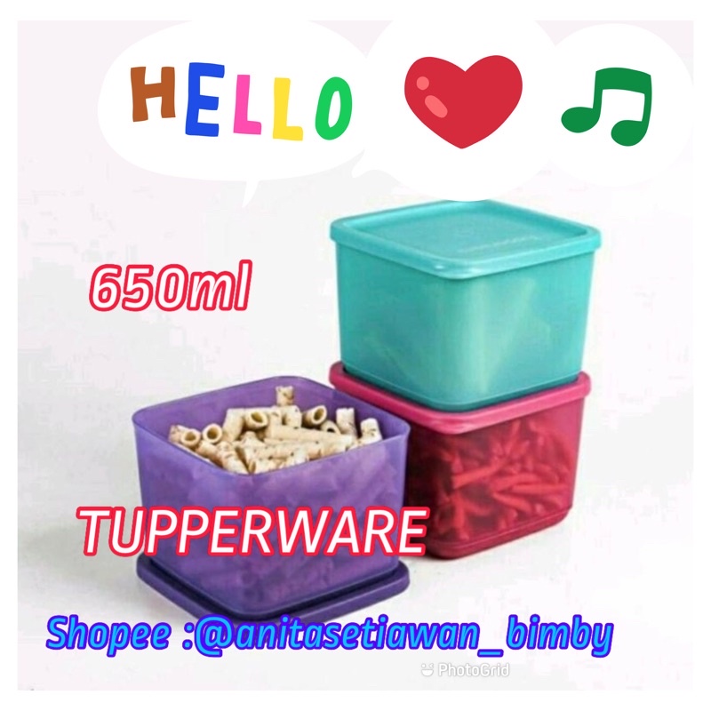 Jual TUPPERWARE TROPICAL 650 ML 3 PCS | Shopee Indonesia