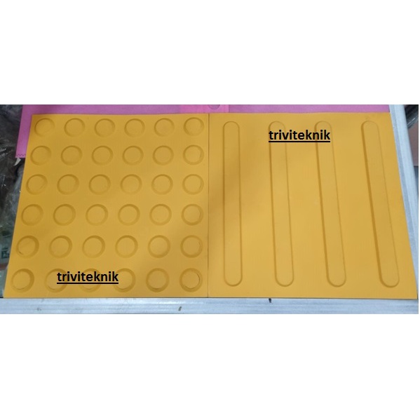 Jual blind road tactile guiding paving orange sidewalk,jalan difable ...