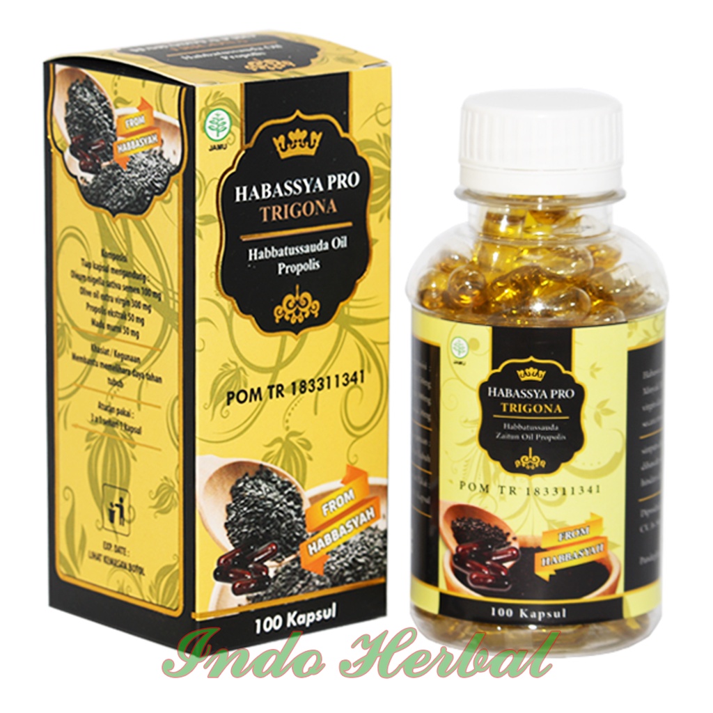 Jual HABASSYA PRO TRIGON 100 kapsul | Habbatussauda Oil Extra Propolis ...