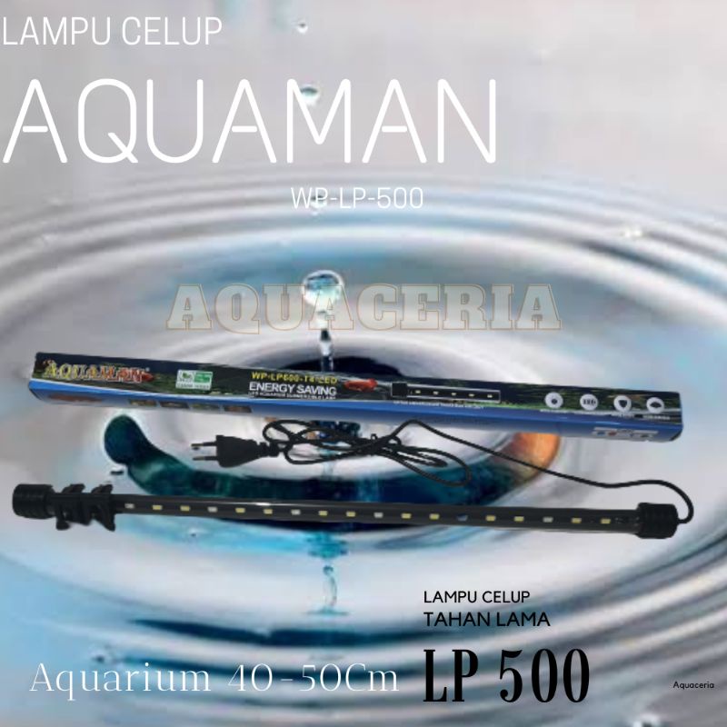 Jual Lampu Celup aquarium AQUAMAN WP-LP500-T4 LED Lampu celup aquarium 50 cm | Shopee Indonesia