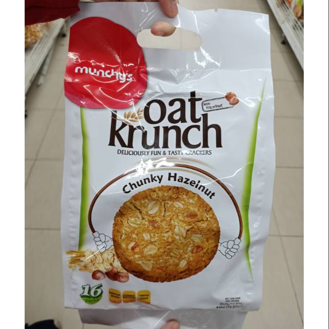 Jual BISCUIT OAT KRUNCH CHUNKY HAZELNUT / Biskuit Sumber Kalsium dan ...