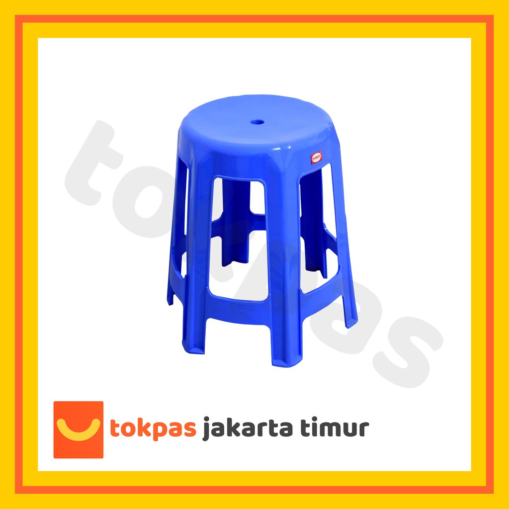 Jual Bangku Bulat Kaki 6 / Kursi Bakso Hexa Shinpo 196 Plastik | Shopee ...