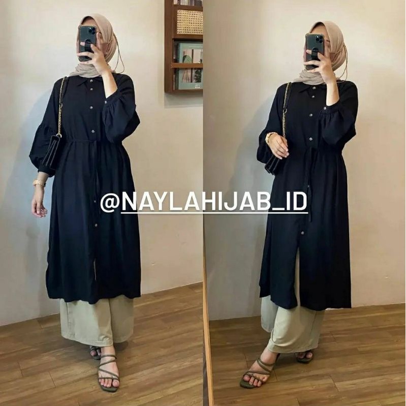 Jual Aluna long shirt tunik/Ana Long shirt | Ayana long tunik | AYANA ...