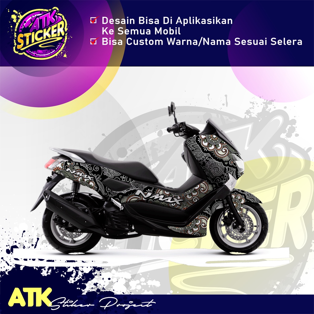 Jual Decal Nmax FullBody "Batik" (bisa custom warna sesuai keinginan ...