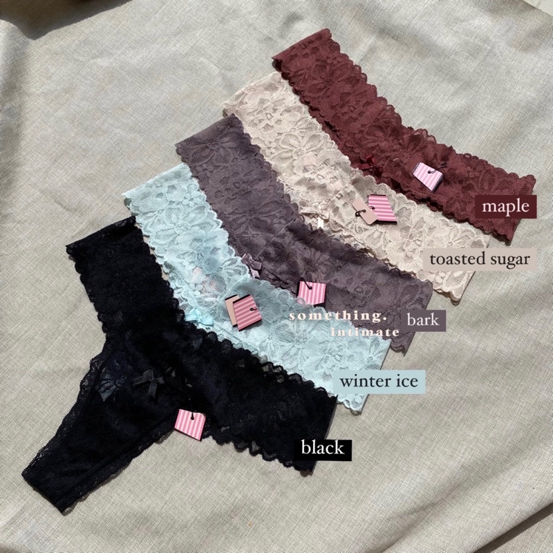 Jual Vs The Lacie Isabel Floral Lace Thong Panty Sexy Gstring
