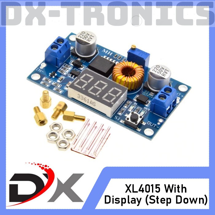 Jual XL4015 DC To DC Step Down Buck Converter 5A XL-4015 Display Voltmeter | Shopee Indonesia