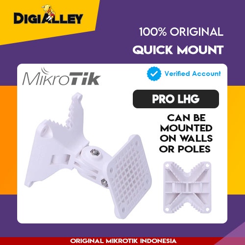 Jual Mikrotik LHG QMP White Original Quick Mount Wall Advance Adapter ...