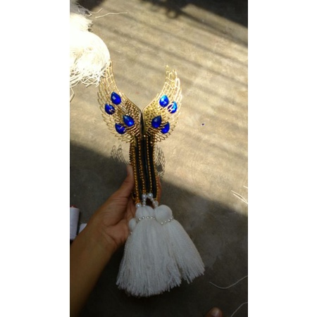 Jual sumping telinga sayap bandol benang putih | Shopee Indonesia