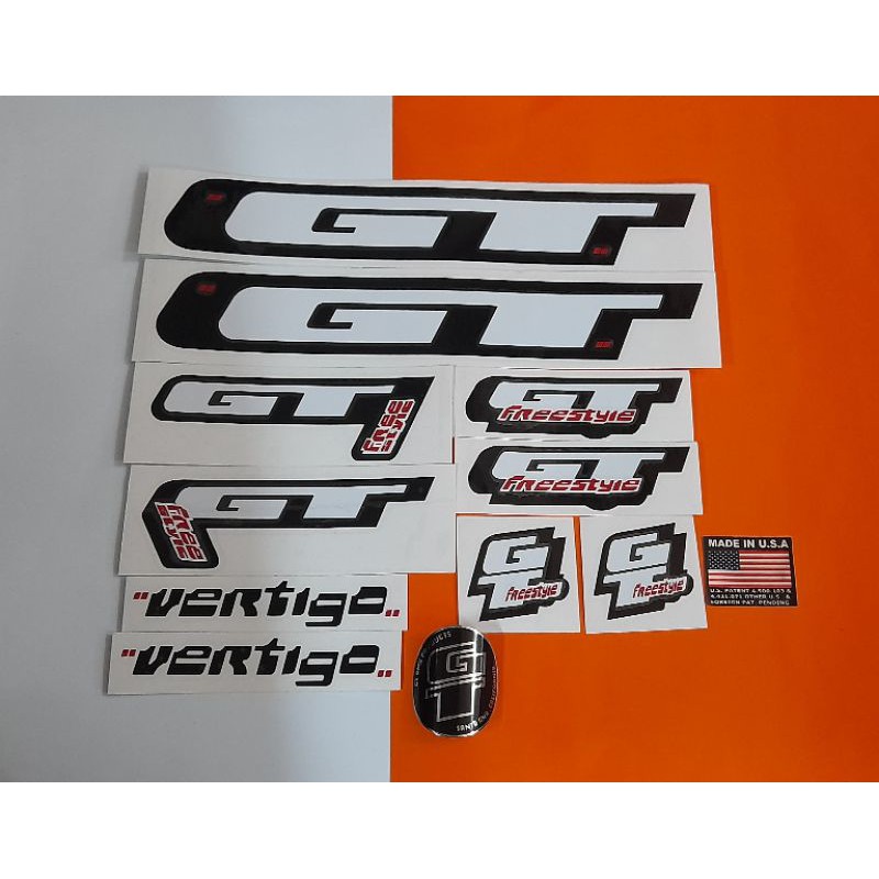 Jual Custom Emblem Sepeda Gt Santa Ana + Stiker Sepeda Gt Vertigo ...