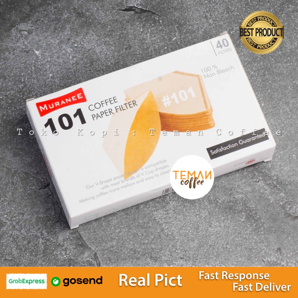 Jual Muranee Coffee Paper Filter 101 40Pcs Brown | Shopee Indonesia