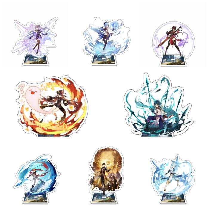 Jual Childe Zhongli Chongyun Stand Display Genshin Impact Figure ...
