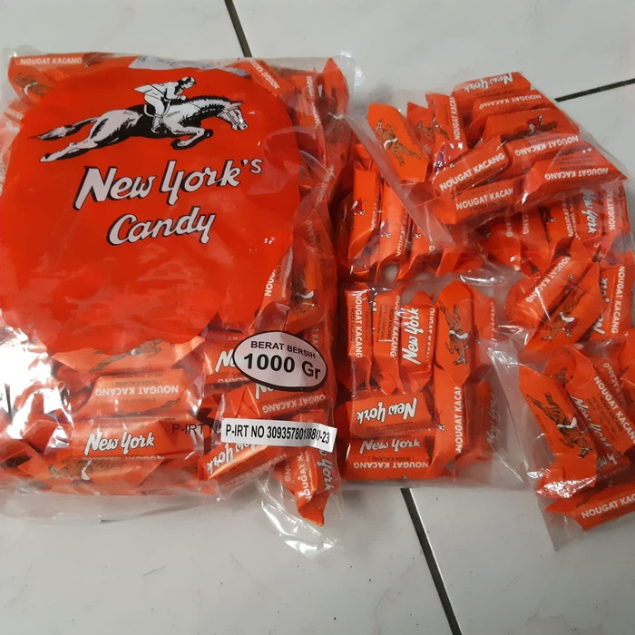 Jual Permen Susu Nougat Kacang New York 1kg Termurah | Shopee Indonesia