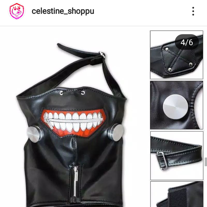 Jual priacoat- kaneki costume wig mask cosplay fullset -coat-pria ...