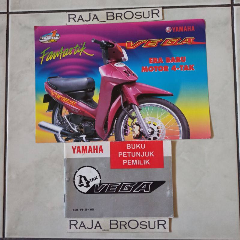 Jual Buku petunjuk pemilik/manual book + poster brosur flyer jadul lawas Yamaha Vega 1Set ...