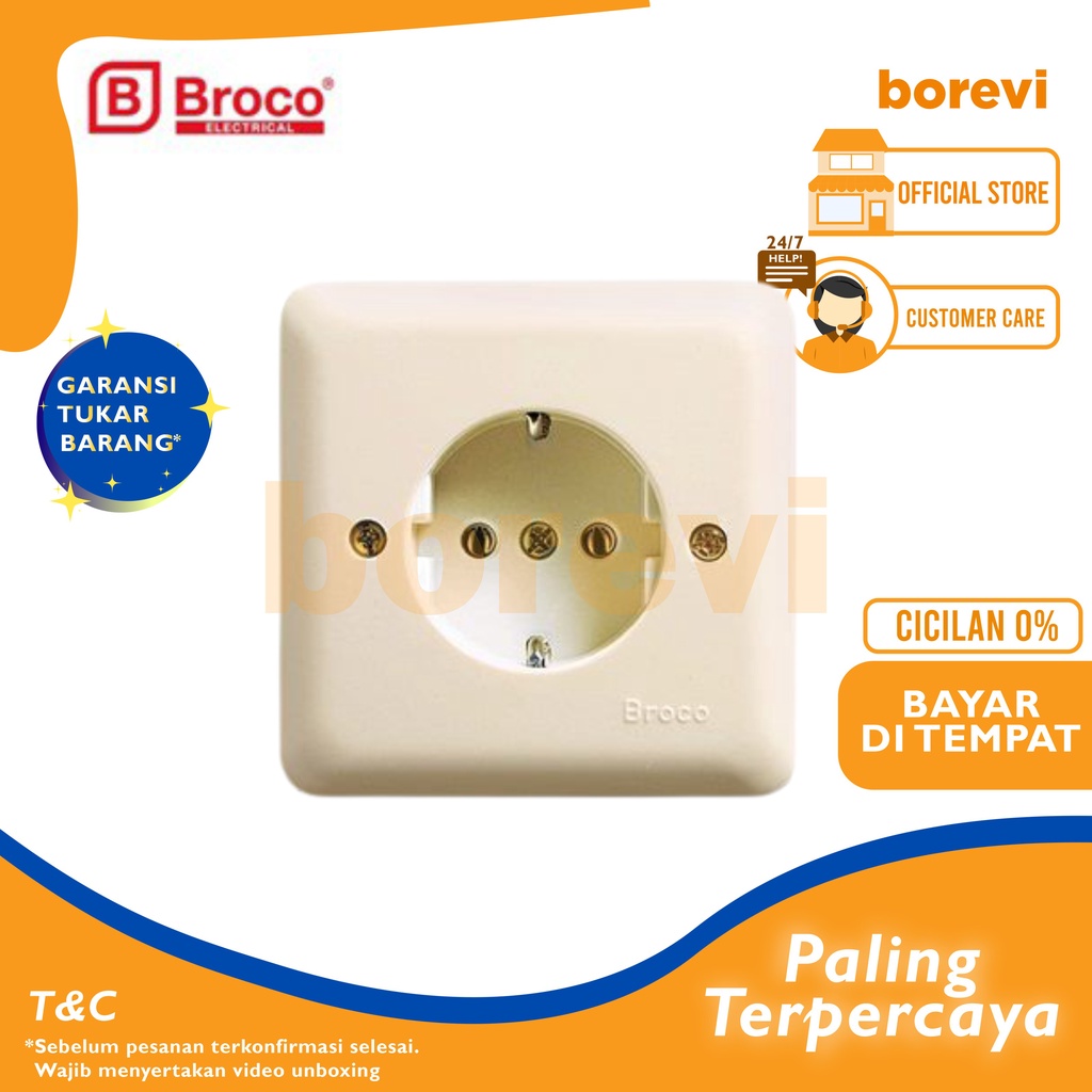Jual STOP KONTAK IB BROCO 5511U / STOP KONTAK TANAM BROCO | Shopee ...