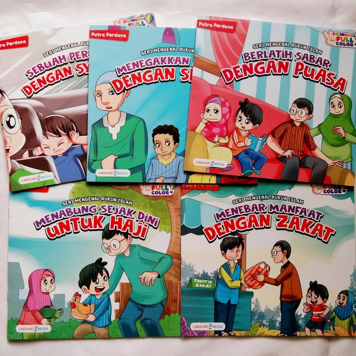 Jual Cerita Anak Seri Mengenal Rukun Islam Bilingual Full Color ...