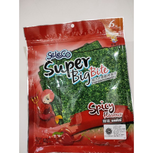 Jual Seleco Crispy Seaweed Super Bites Spicy Seleco Rumput Laut HALAL ...