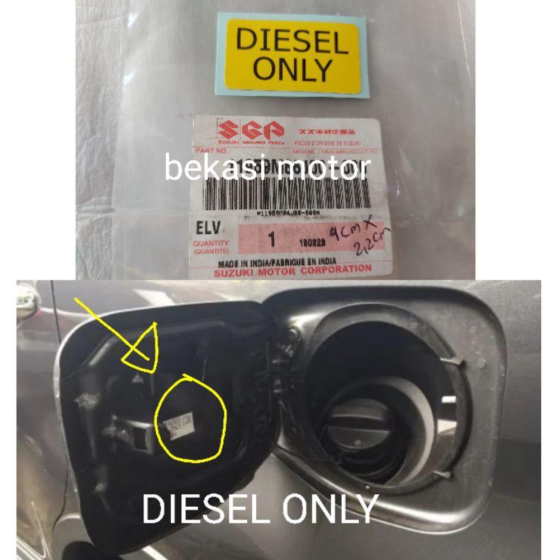 Jual stiker sticker DIESEL ONLY ertiga innova chevrolet spin ford ...