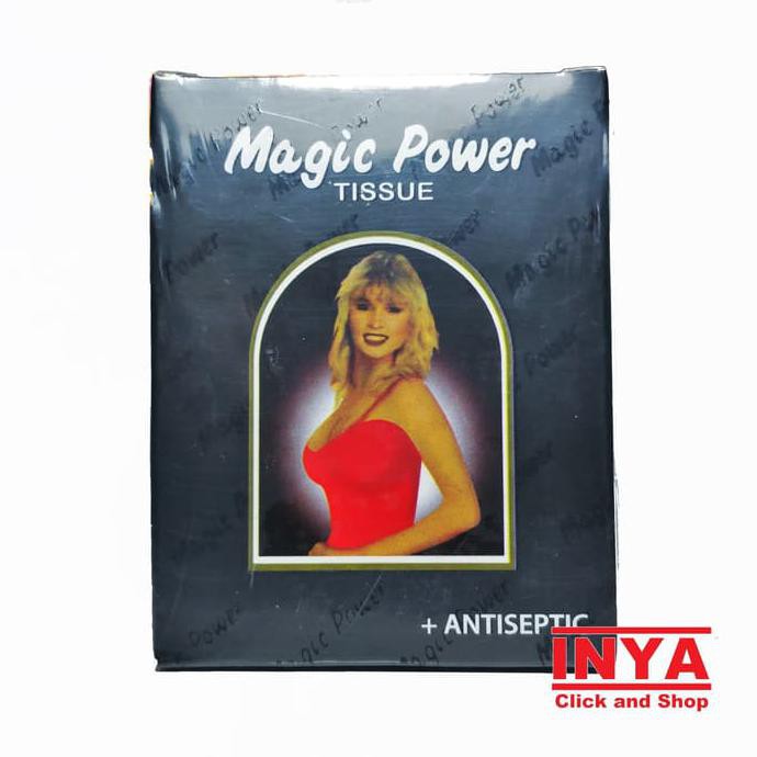 Jual MAGIC POWER TISSUE ORIGINAL BLACK HITAM ISI 6 SACHET - PLUS ...