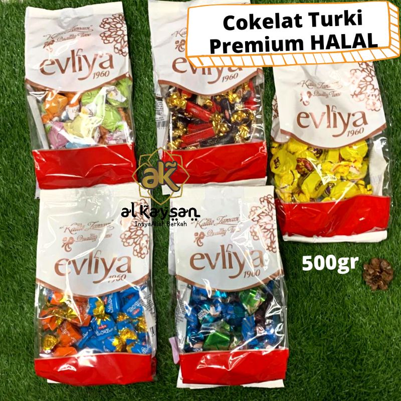 Jual COKELAT EVLIYA TURKI HALAL 500GR OLEH OLEH HAJI UMROH | Shopee ...