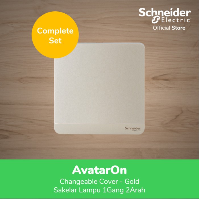 Jual Schneider Electric AvatarOn Saklar Lampu Gold - 1 Gang 2 Arah ...