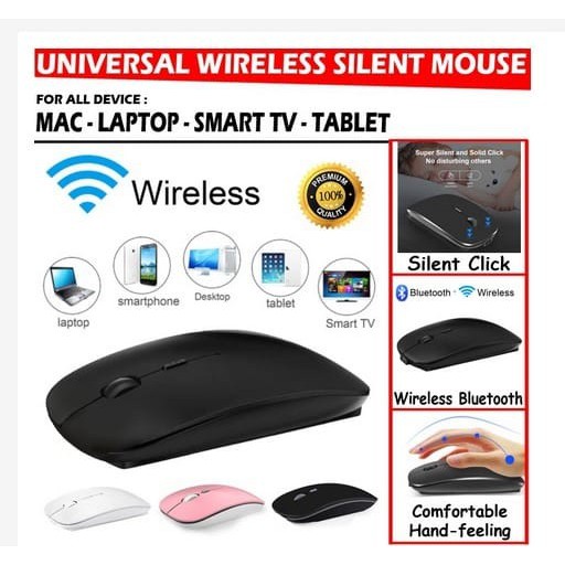 Jual Bluetooth Wireless Mouse Tab HP Samsung iPad Laptop Komp Mac ...