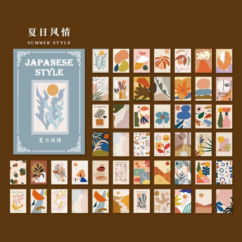 Jual (5 Lembar) Litmus Paper | Vintage Paper Retro Memo Pad Cards bujo ...