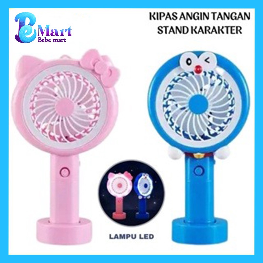 Jual KIPAS ANGIN TANGAN MINI KARAKTER + LAMPU LED HANDY MINI FAN SX-109 ...