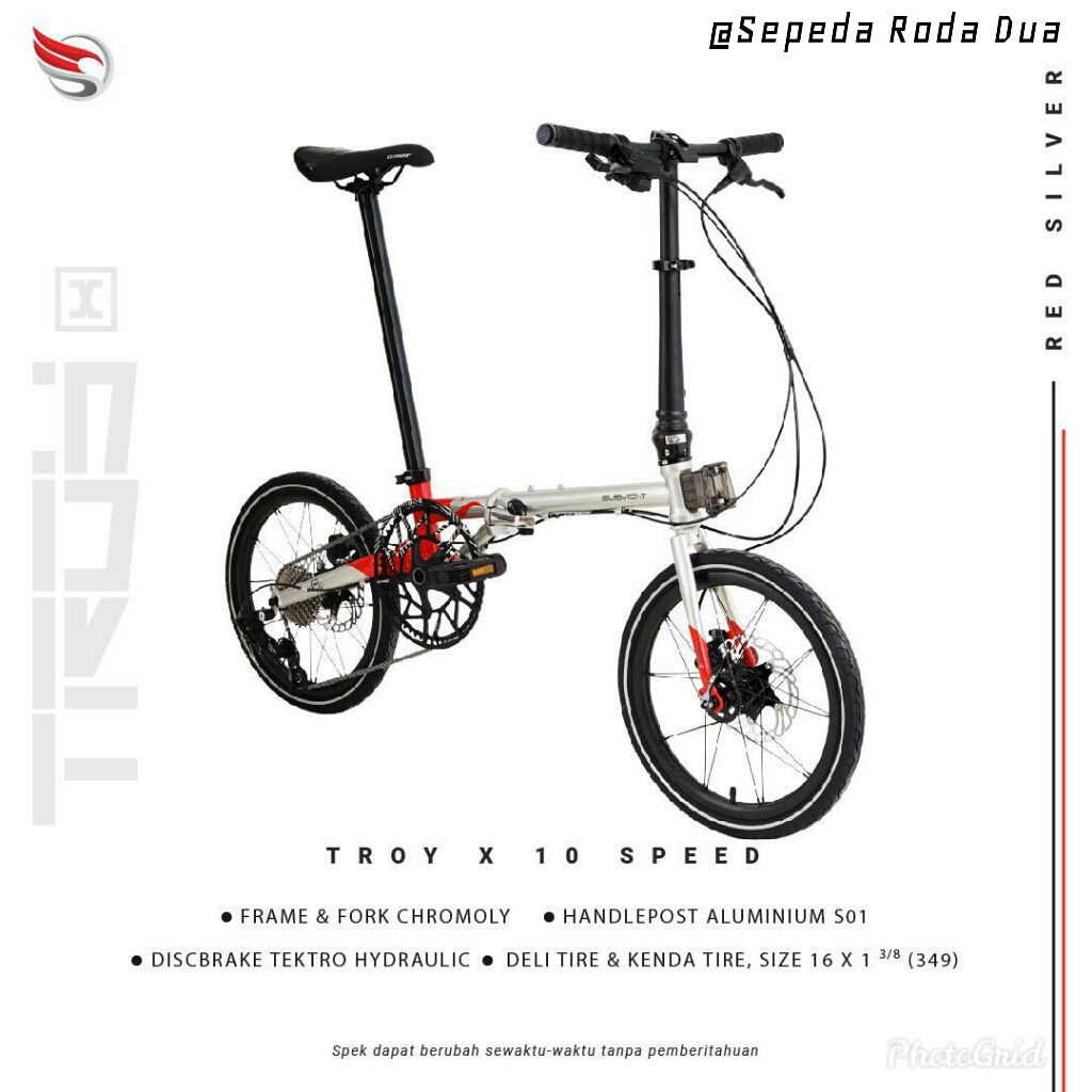 Jual Sepeda Lipat 16" Element Troy-X Chromolly | Shopee Indonesia