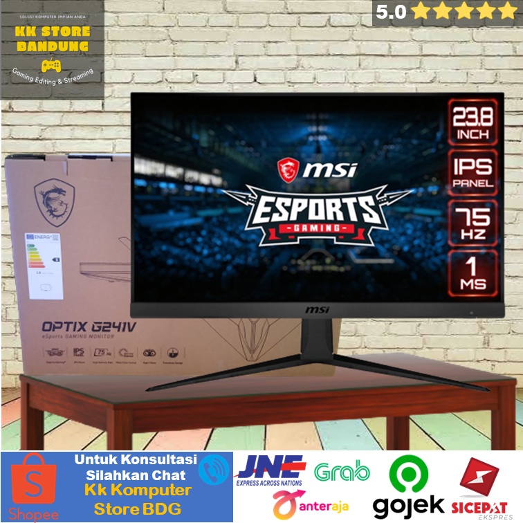 Jual MONITOR GAMING MSI 24 inch MSI OPTIX G241V E2 24" 75Hz IPS ...