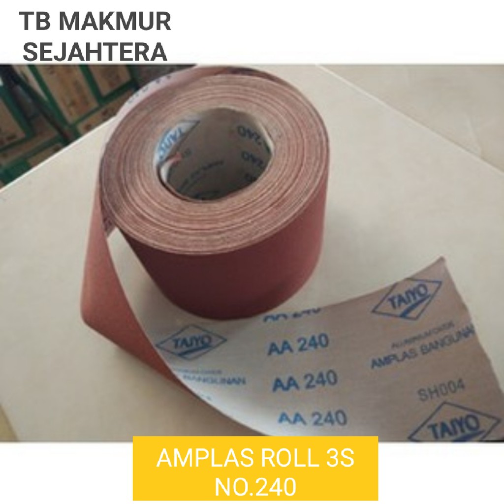 Jual AMPLAS ROLL 3S NO.240 AMPLAS METERAN MURAH BANDUNG | Shopee Indonesia