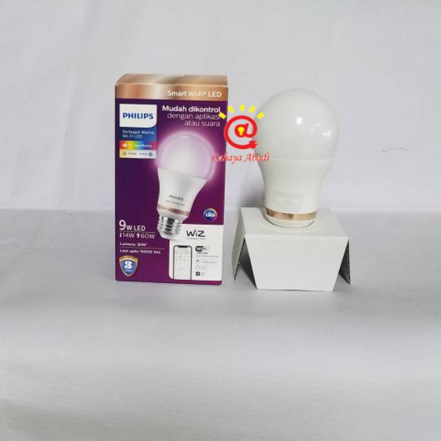 Jual Lampu Led Smart Wi-Fi / Smart WiFi Led 9 Watt Color Philips ...