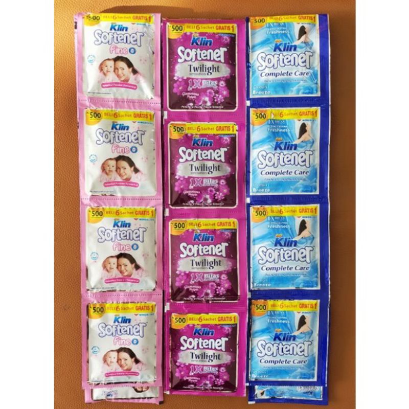 Jual Softener Soklin Sachet Pelembut dan Pewangi pakaian 1x bilas ...