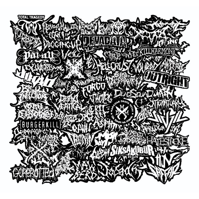 Jual [50pcs] Sticker Pack Band Metal Underground Death Metal DLL Murah ...