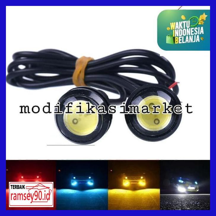 Jual Lampu- Lampu Led Mata Elang Eagle Eye 12V 23Mm - Merah R4Tegt- | Shopee Indonesia