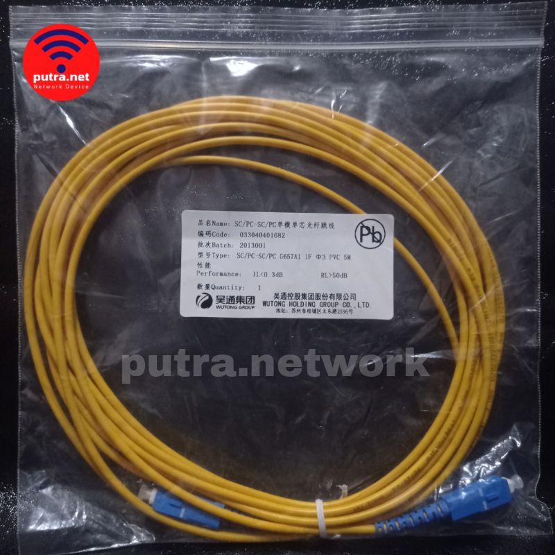 Jual patchcore Patchcord SC UPC Kabel Fiber Optik Pathcord SC PC ...