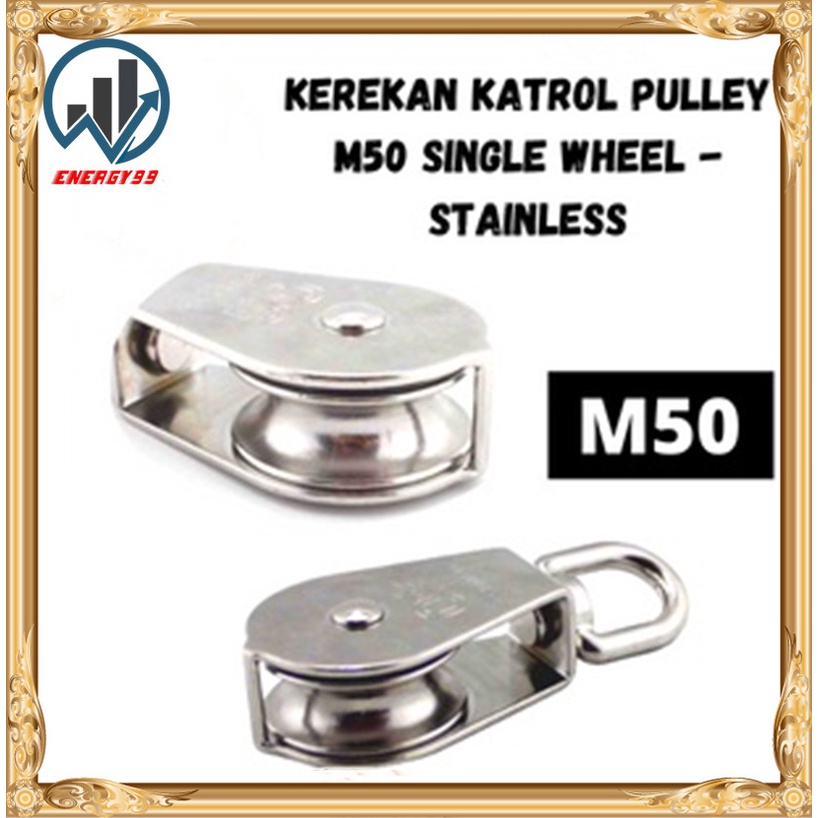 Jual KEREKAN KATROL PULLEY M50 - SINGLE WHEEL - STAINLESS | Shopee ...