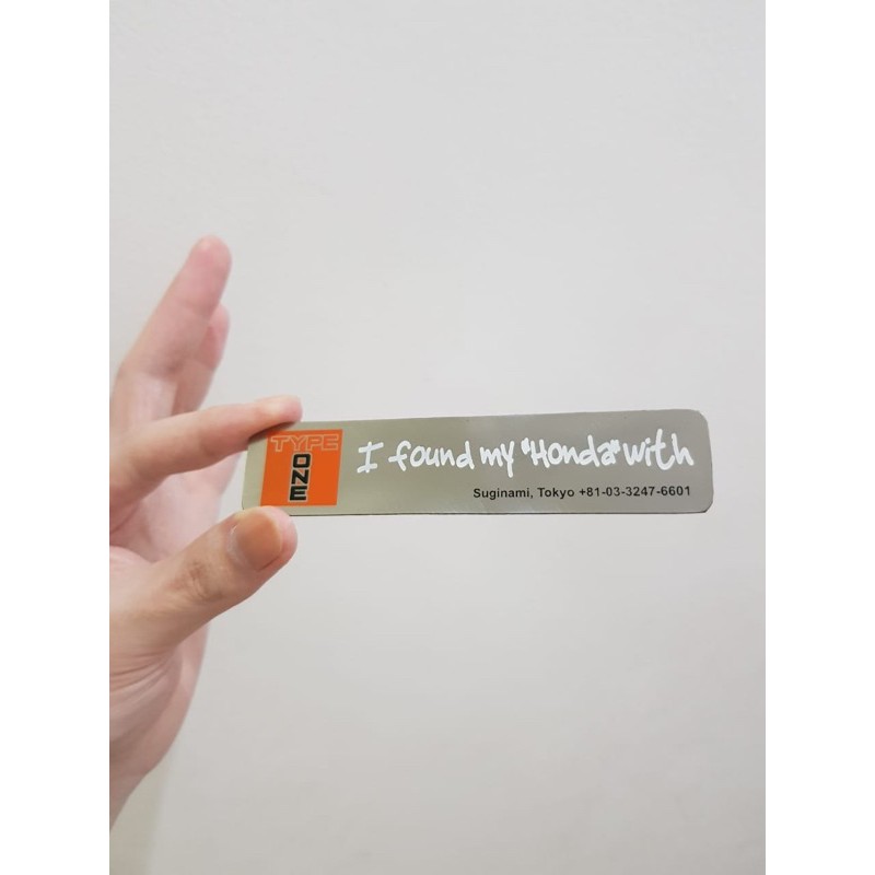 Jual Emblem plat badge honda type one japan | Shopee Indonesia