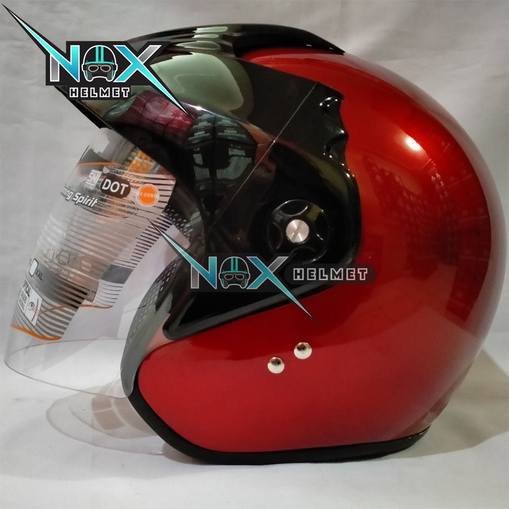 Jual Helm INK CX 390 ORIGINAL Klasik Classic Batman Solid/Polos Half ...