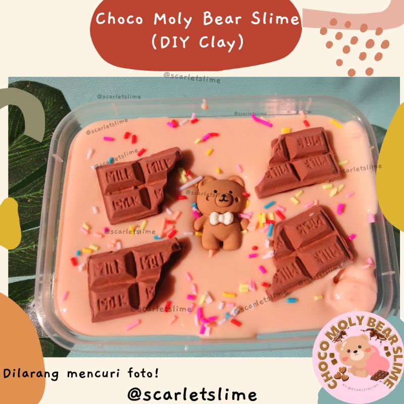 Jual Choco Moly Bear Slime// DIY clay Slime | Shopee Indonesia